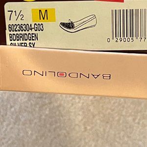 Bandolino | Shoes | Bandolino Silver Moccasin Flats With Beading Nwt ...
